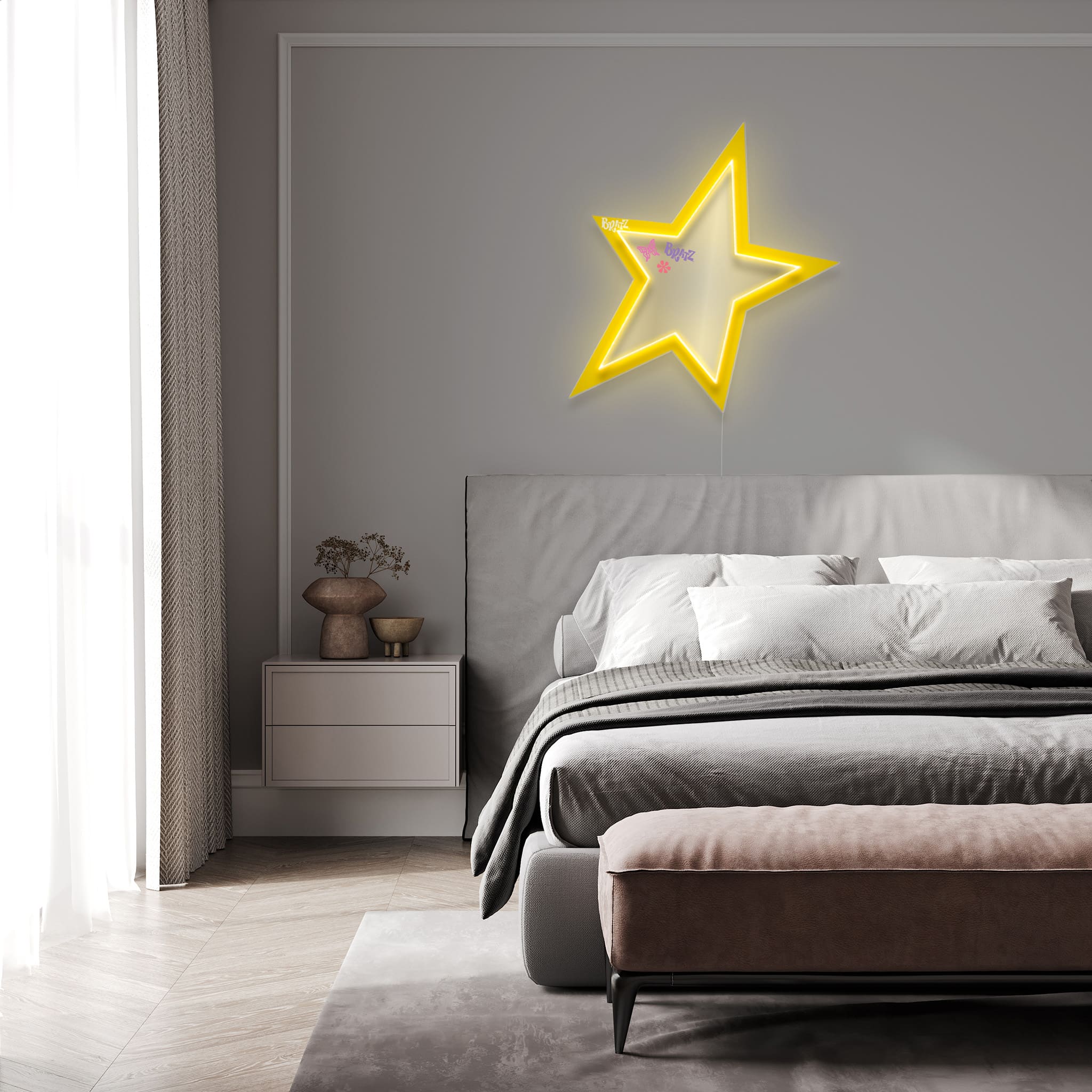 "Classic Bratz Mirror" LED Neon x Print x Reflective Acrylic – Neon Icons