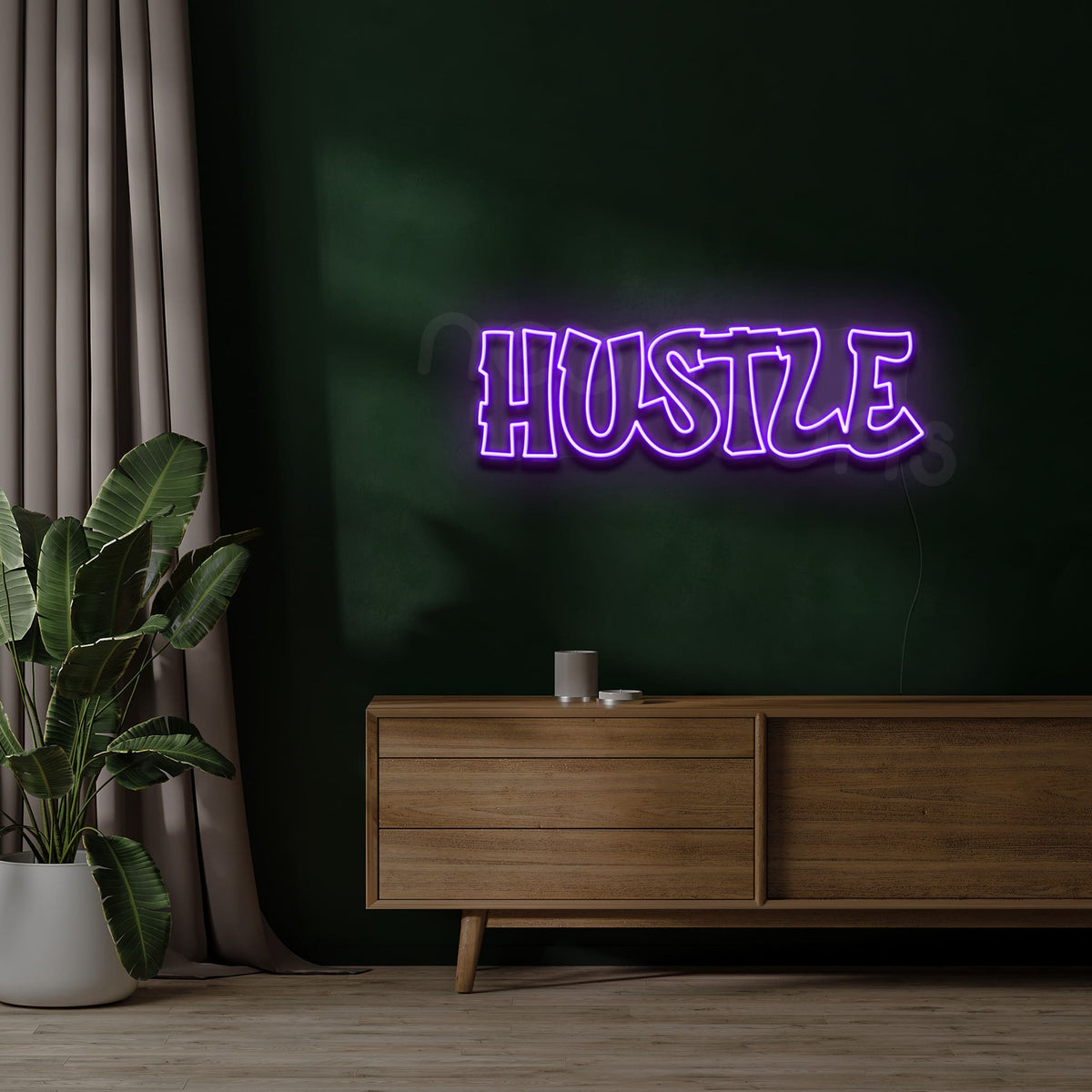 "Hustle" Neon Sign – Neon Icons