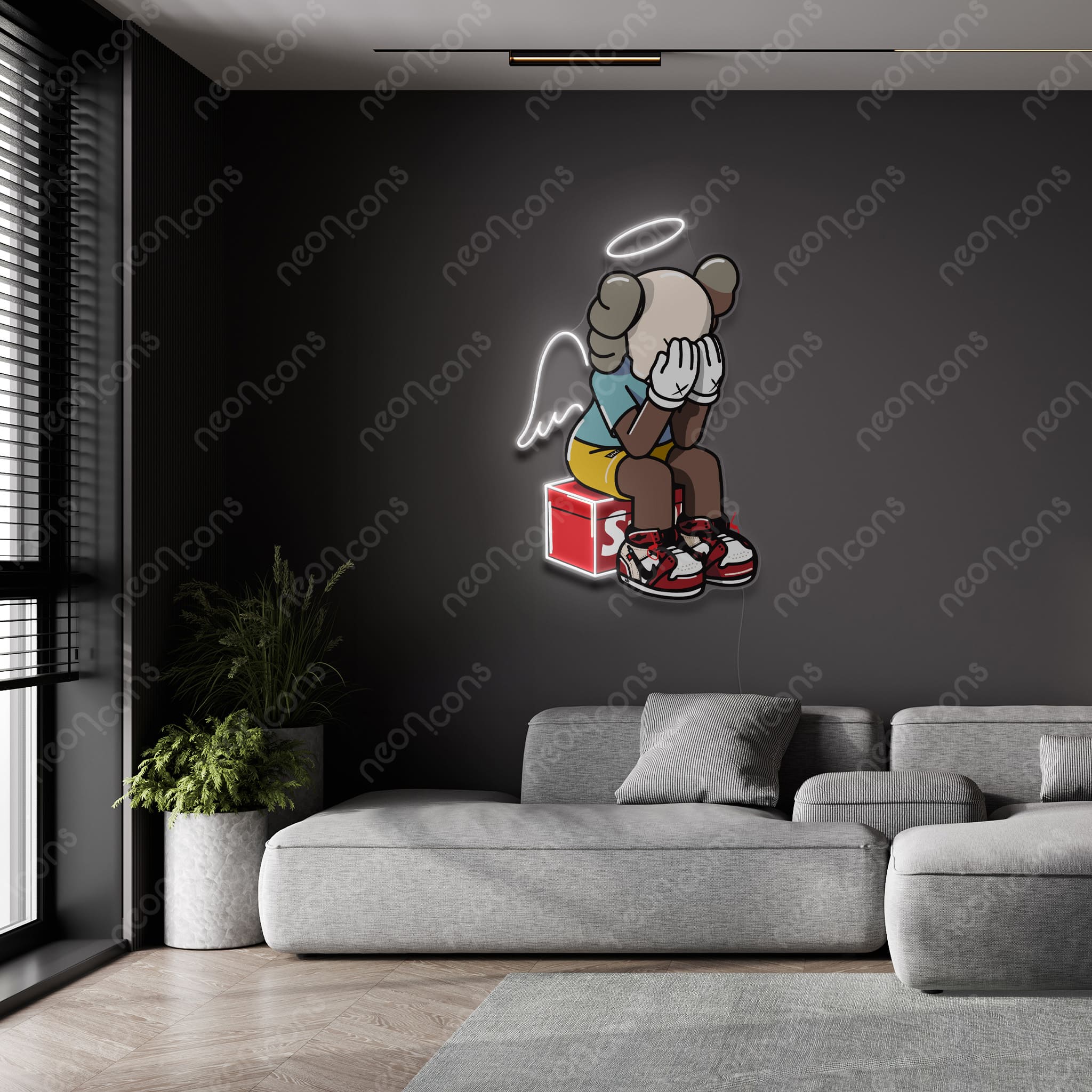 "Need Money for Supreme" LED Neon x Print – Neon Icons