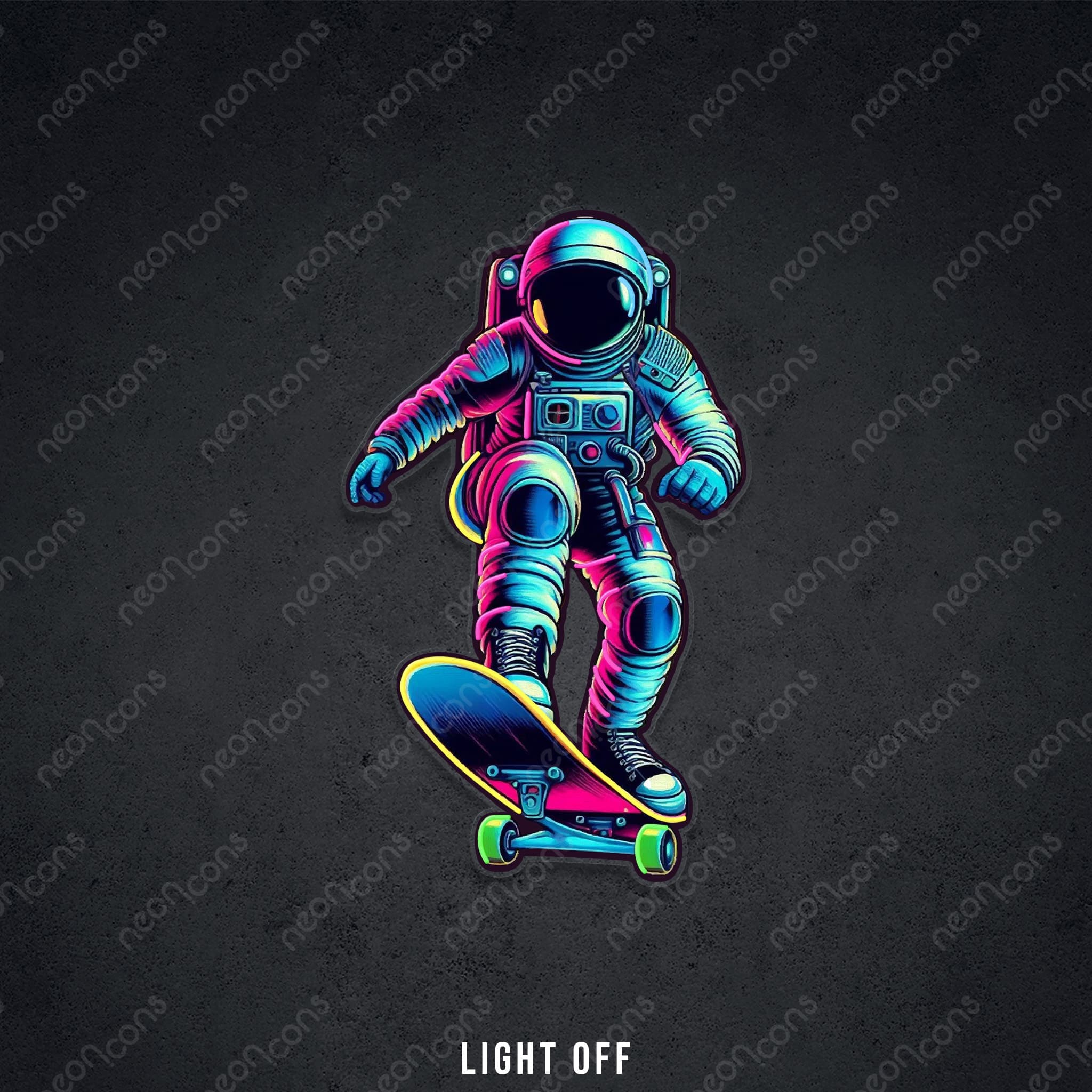 "Space Rider" LED Neon x Print – Neon Icons