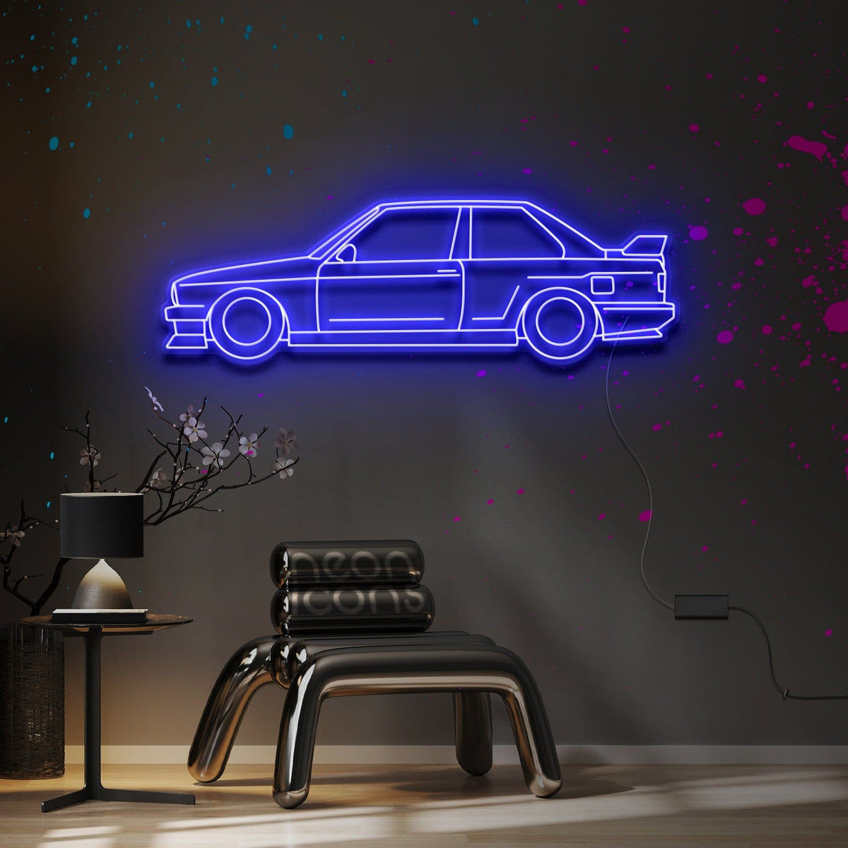 "BMW E30 M3 Evolution" Neon Sign – Neon Icons
