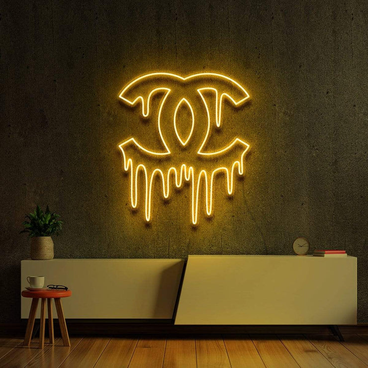 Chanel Drip Logo Gold