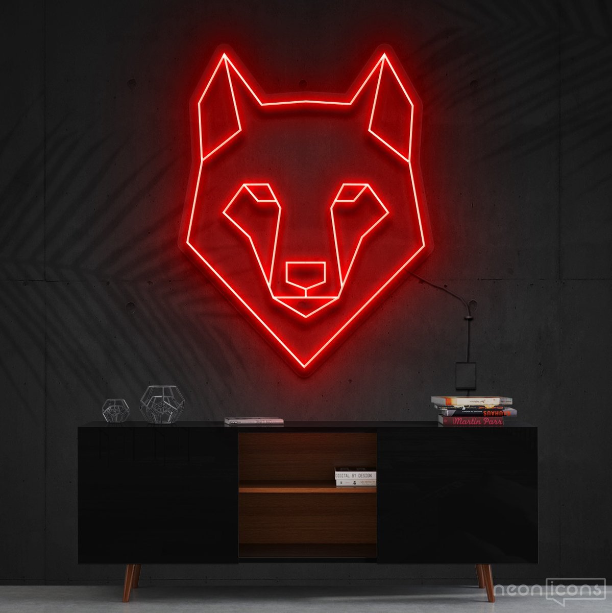 Neon Red Wolves