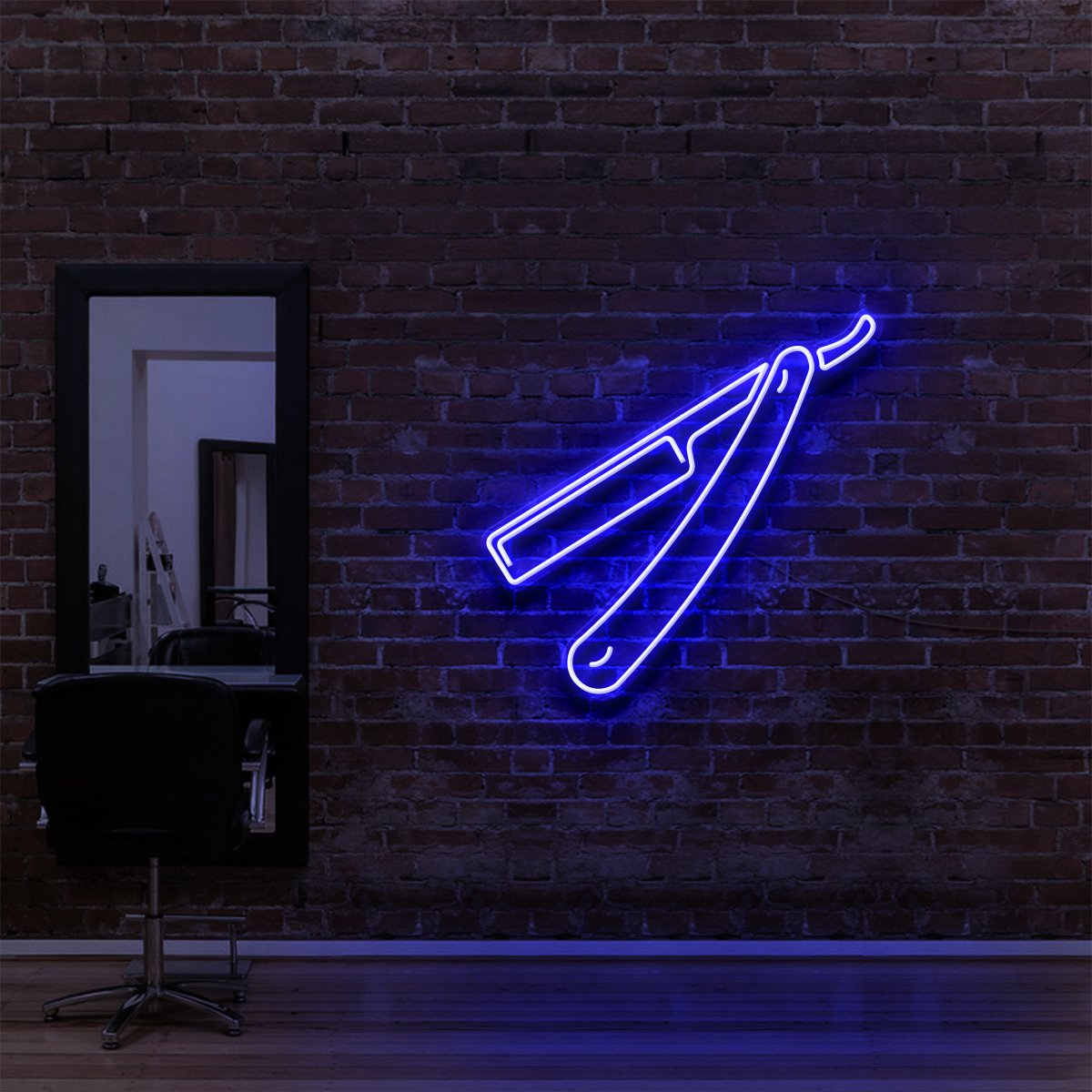 "Razor Blade" Neon Sign for Hair Salons & Barbershops – Neon Icons