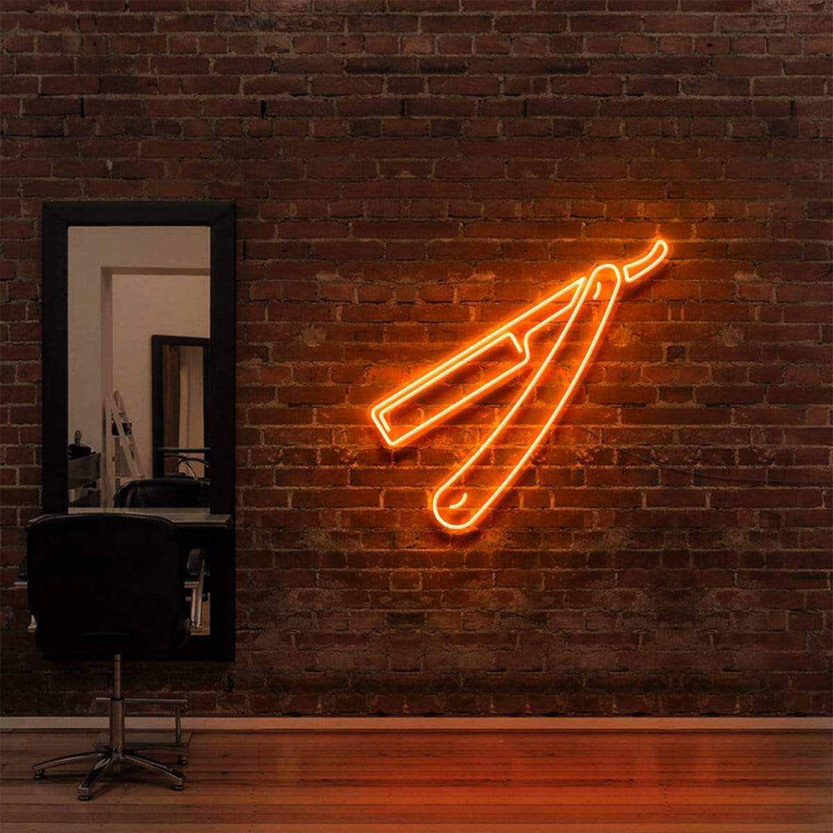 "Razor Blade" Neon Sign for Hair Salons & Barbershops – Neon Icons